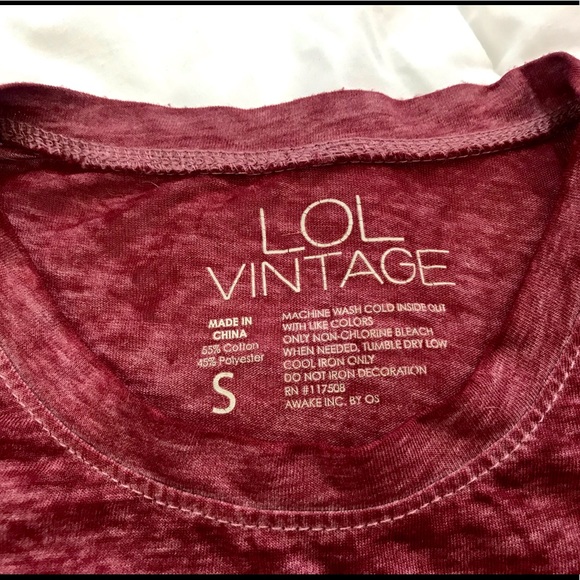 L.O.L. Vintage | Tops | Vintagestyle Boho Burnout Tee | Poshmark
